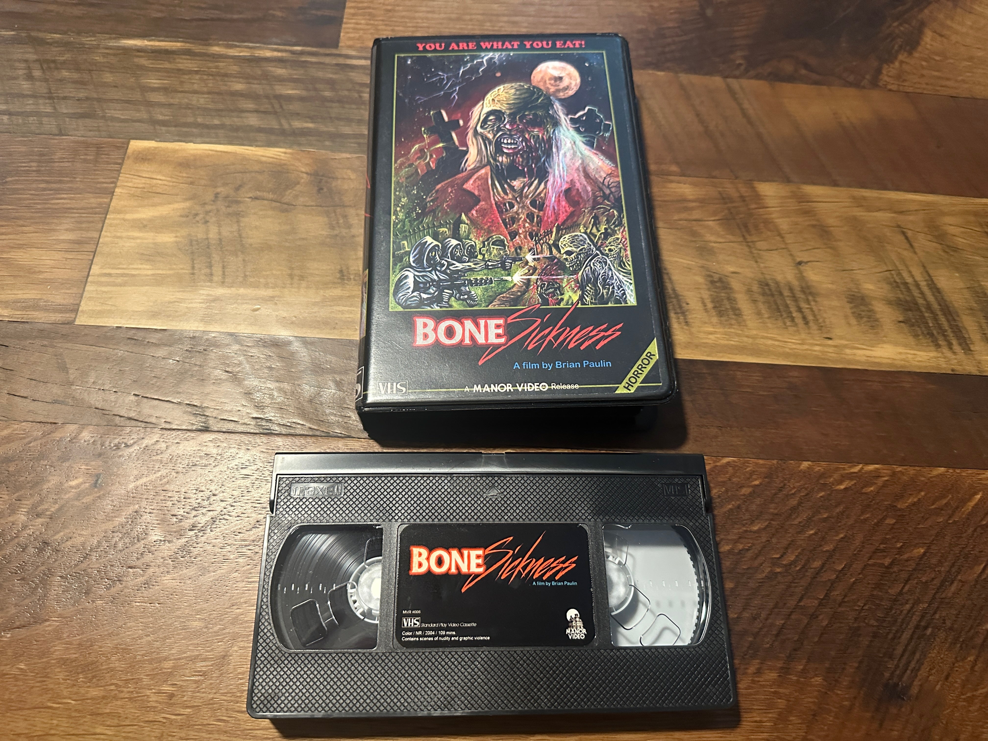 Bone Sickness VHS-Manor Video-Large Clamshell-Only 50 Made- – DVDHorrorman