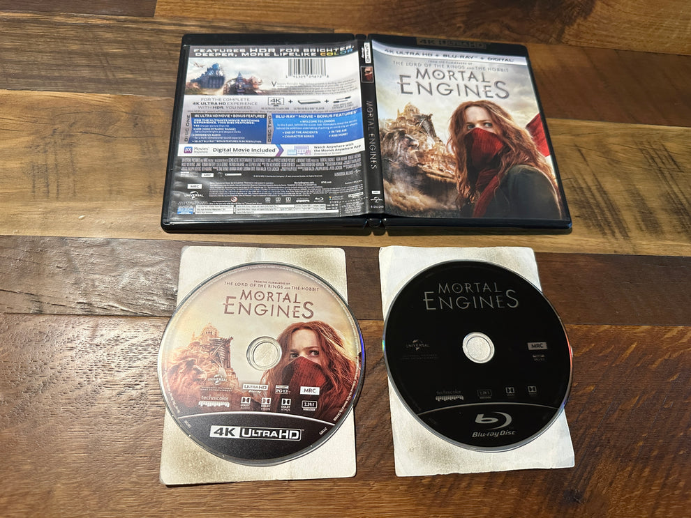 Mortal Engines (4K Ultra HD/Blu ray, Universal, 2 Disc, Widescreen, No ...
