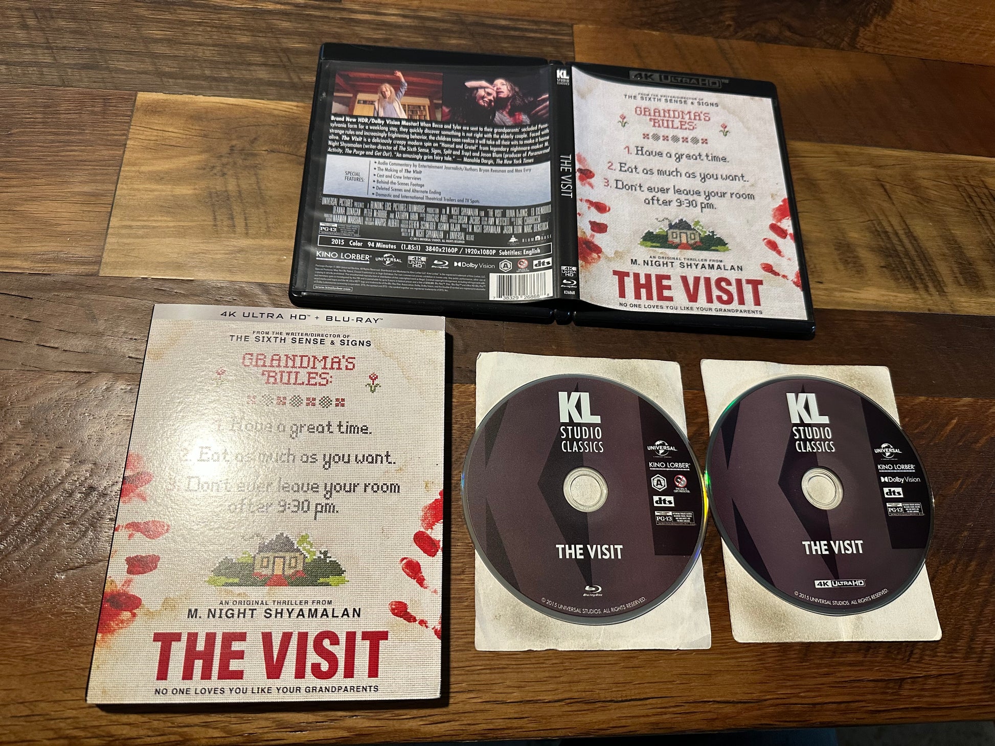The Visit 4K Ultra HD/Blu ray-Kino Lorber-Slipcover-2015 Horror ...