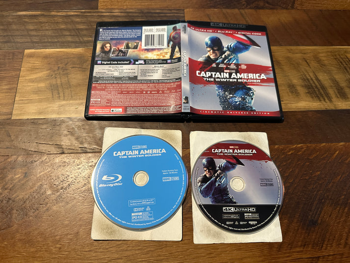 Captain America The Winter Soldier (4K Ultra HD/Blu ray, Marvel, No Di ...