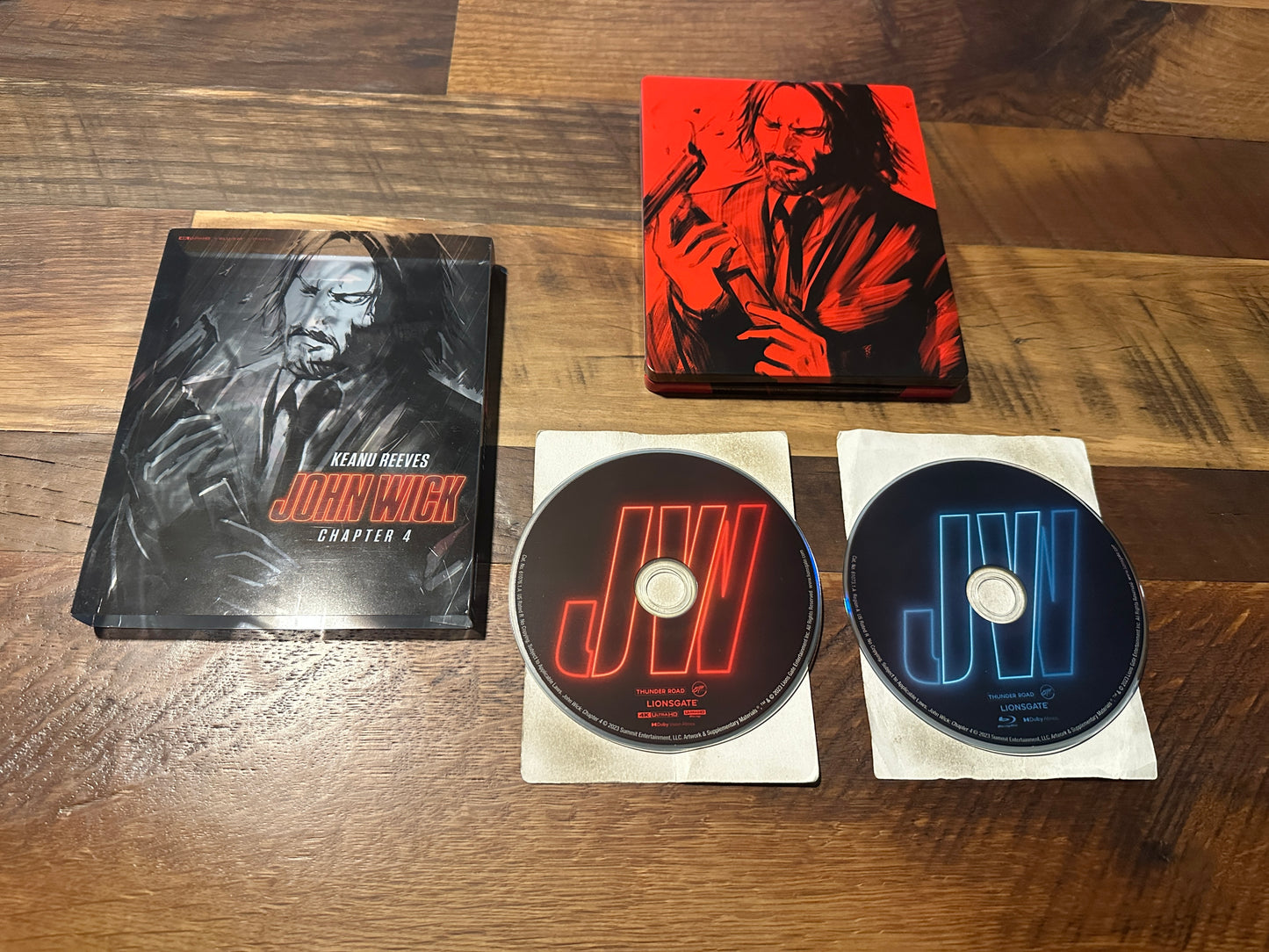 John Wick Chapter 4 (4K Ultra HD/Blu ray, Lionsgate, Steelbook, Slip ...