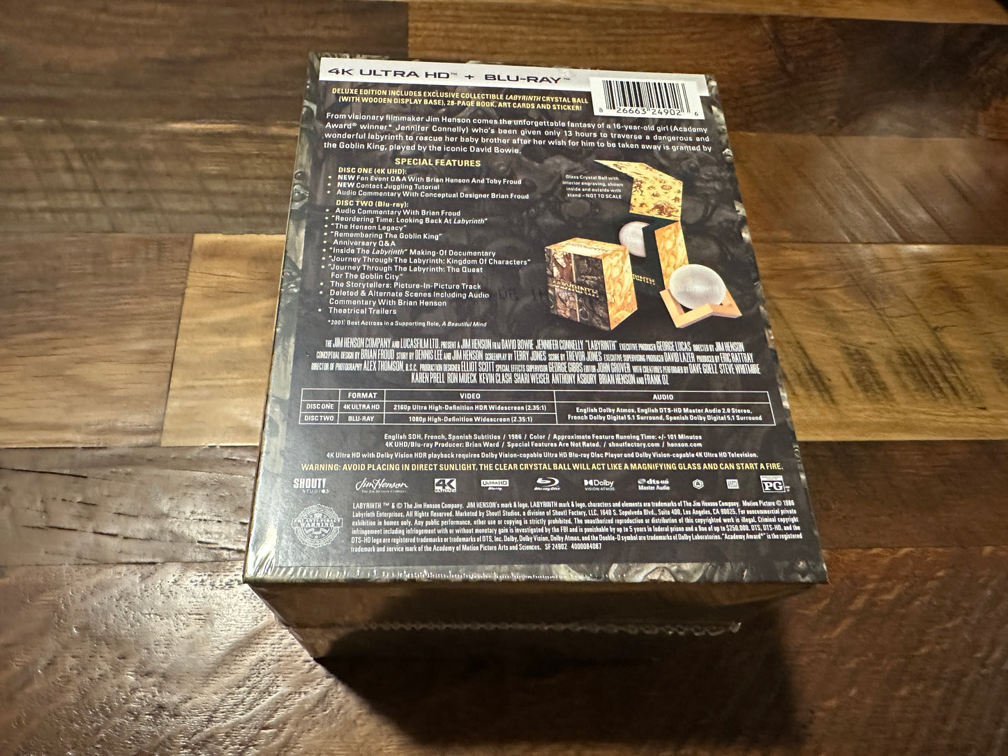 Labyrinth 4K Ultra HD, Collector’s Set, Shout Studios, Crystal Ball, N ...