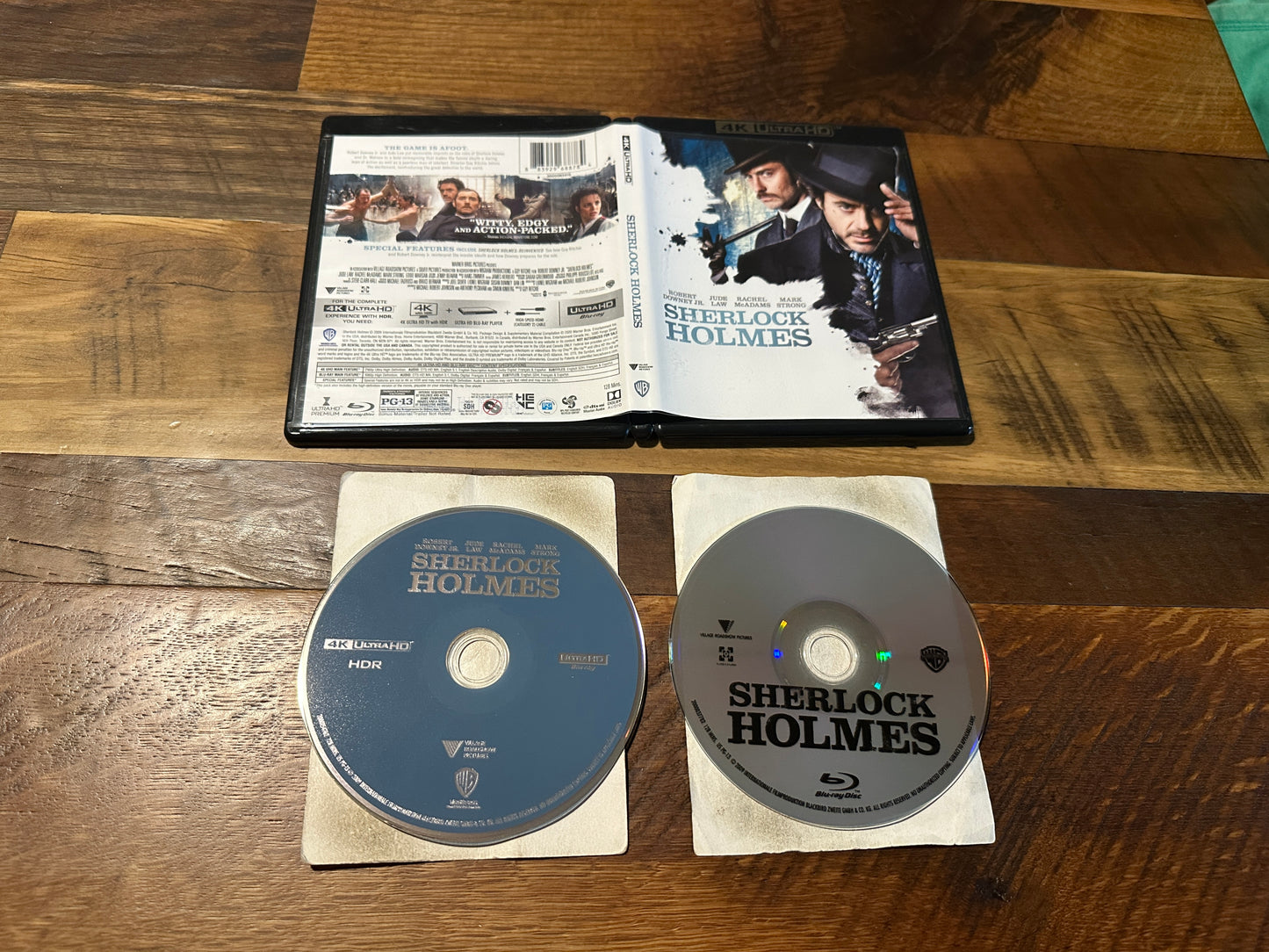 Sherlock Holmes 4K Ultra HD/Blu ray, Warner Bros, 2 Disc, No Digital ...