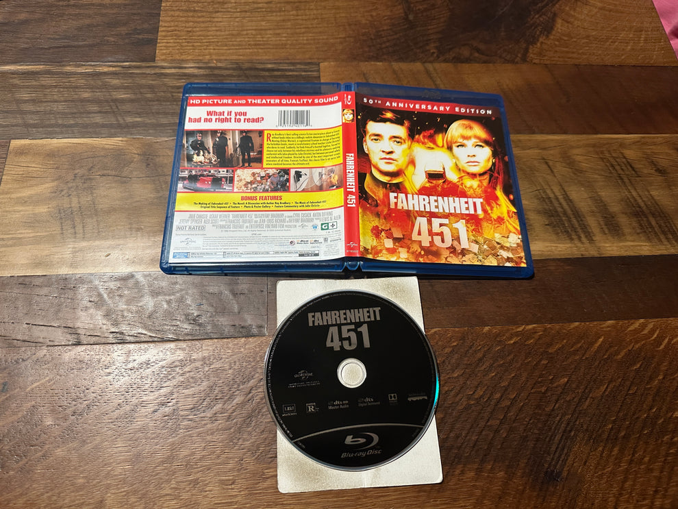 Fahrenheit 451 (Blu ray, Universal, 50th Anniversary Edition, No Digit – DVDHorrorman