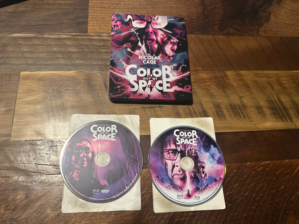 Color Out Of Space (4K Ultra HD/Blu ray, Steelbook, 2 Disc, No Digital ...
