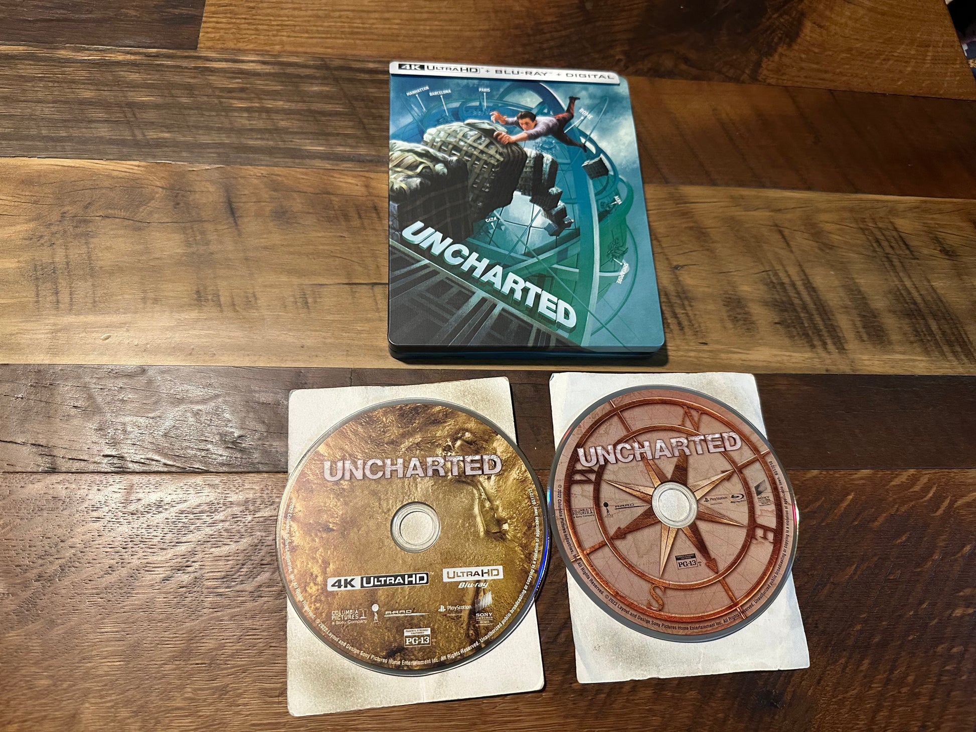 Uncharted 4K Ultra HD/Blu ray-Steelbook-Sony Pictures-No Digital ...