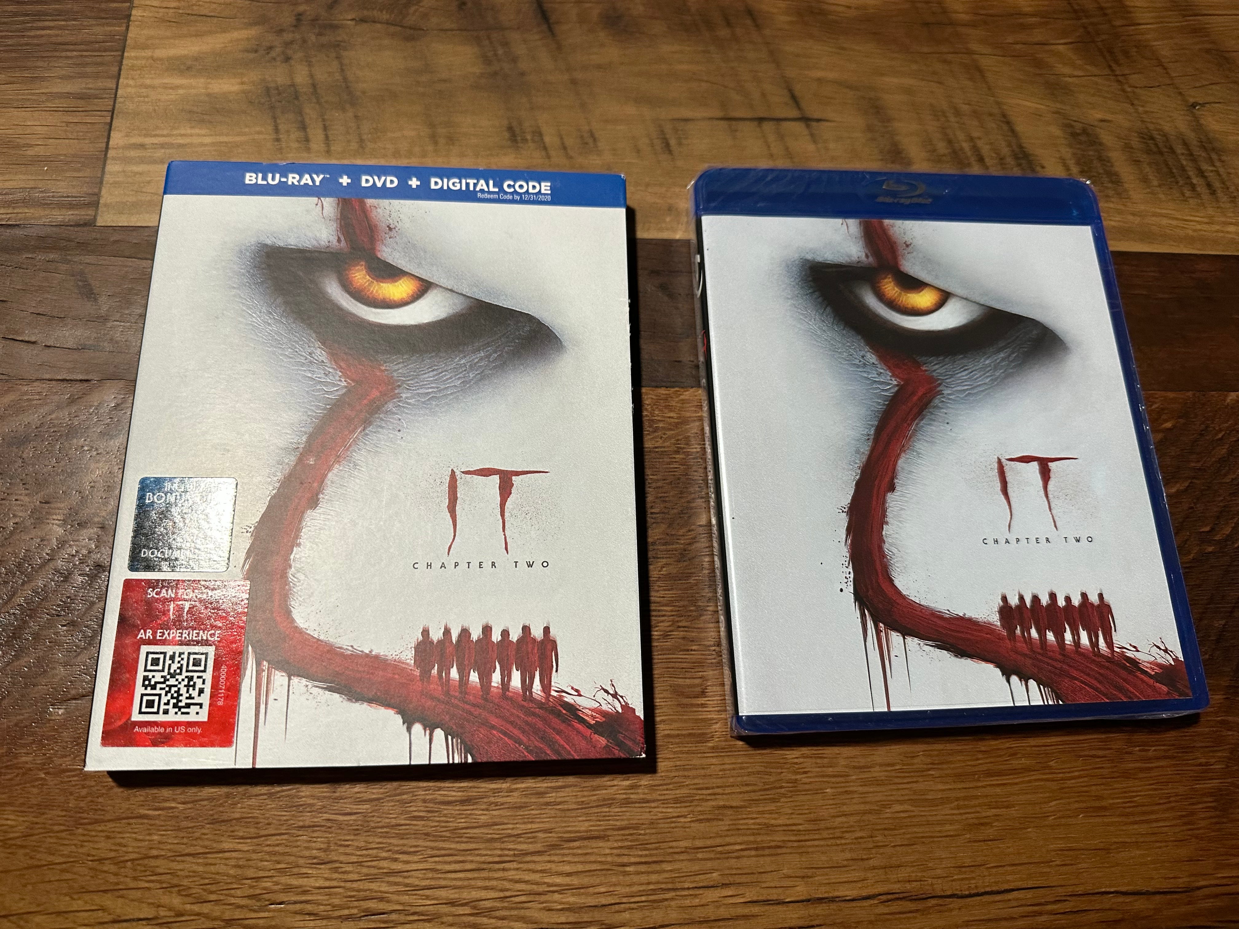 It Chapter Two Blu ray/DVD-Warner Bros-Slipcover-Includes Doc-NEW ...