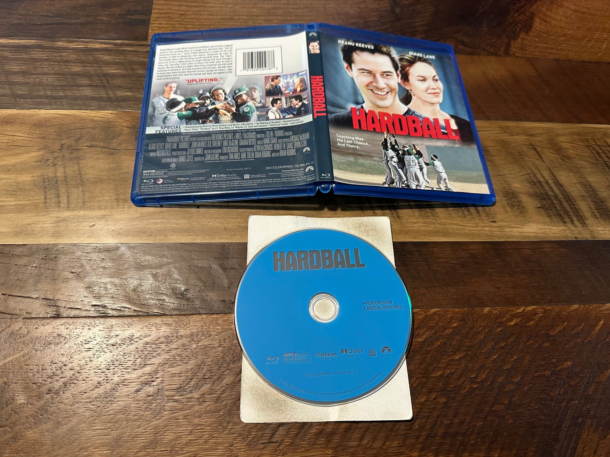 Hardball Blu ray-Paramount-2001 Keanu Reeves Classic-Widescreen ...
