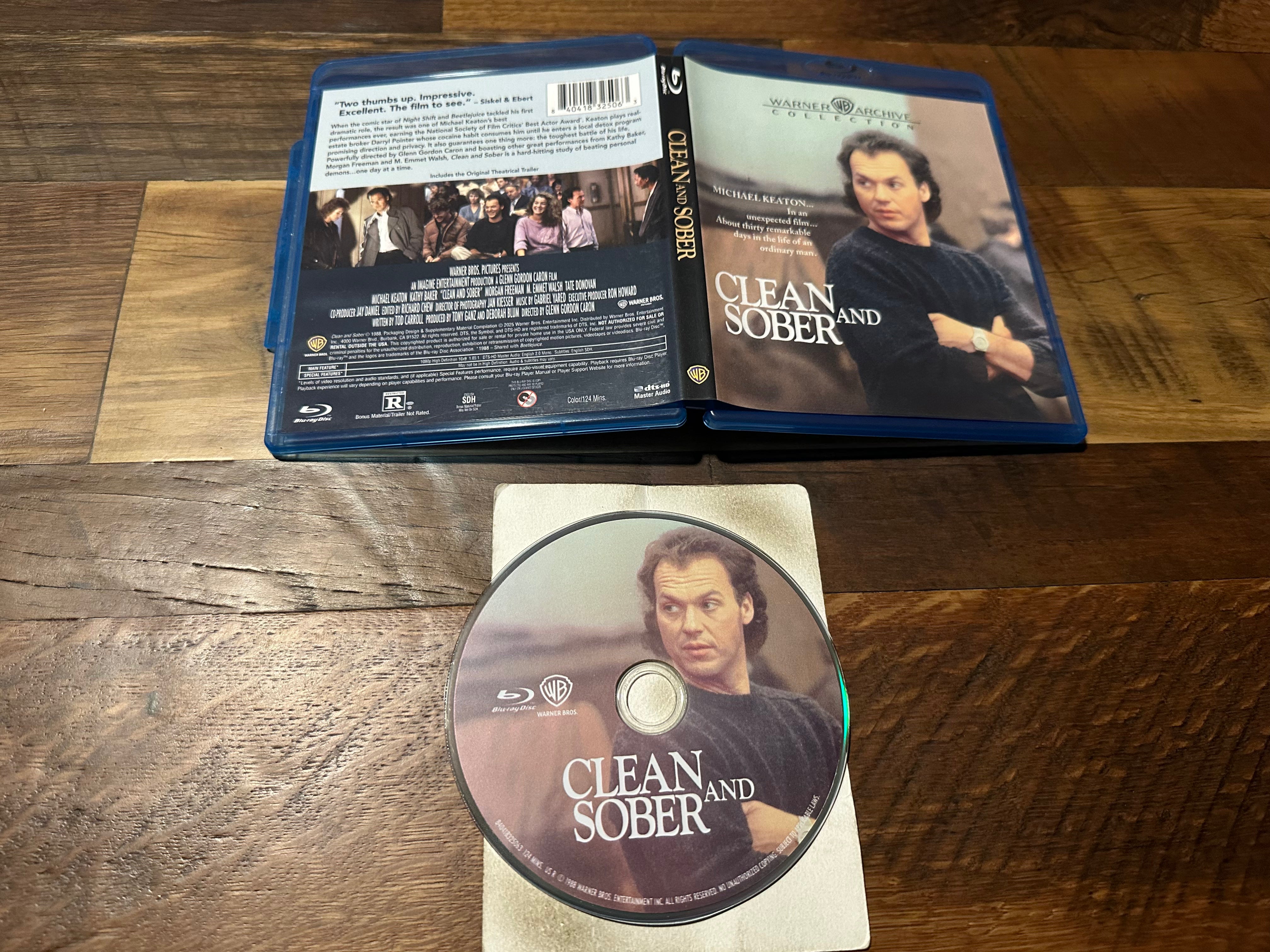 Clean And Sober Blu ray-WB Archive Collection-80’s Michael Keaton- – DVDHorrorman