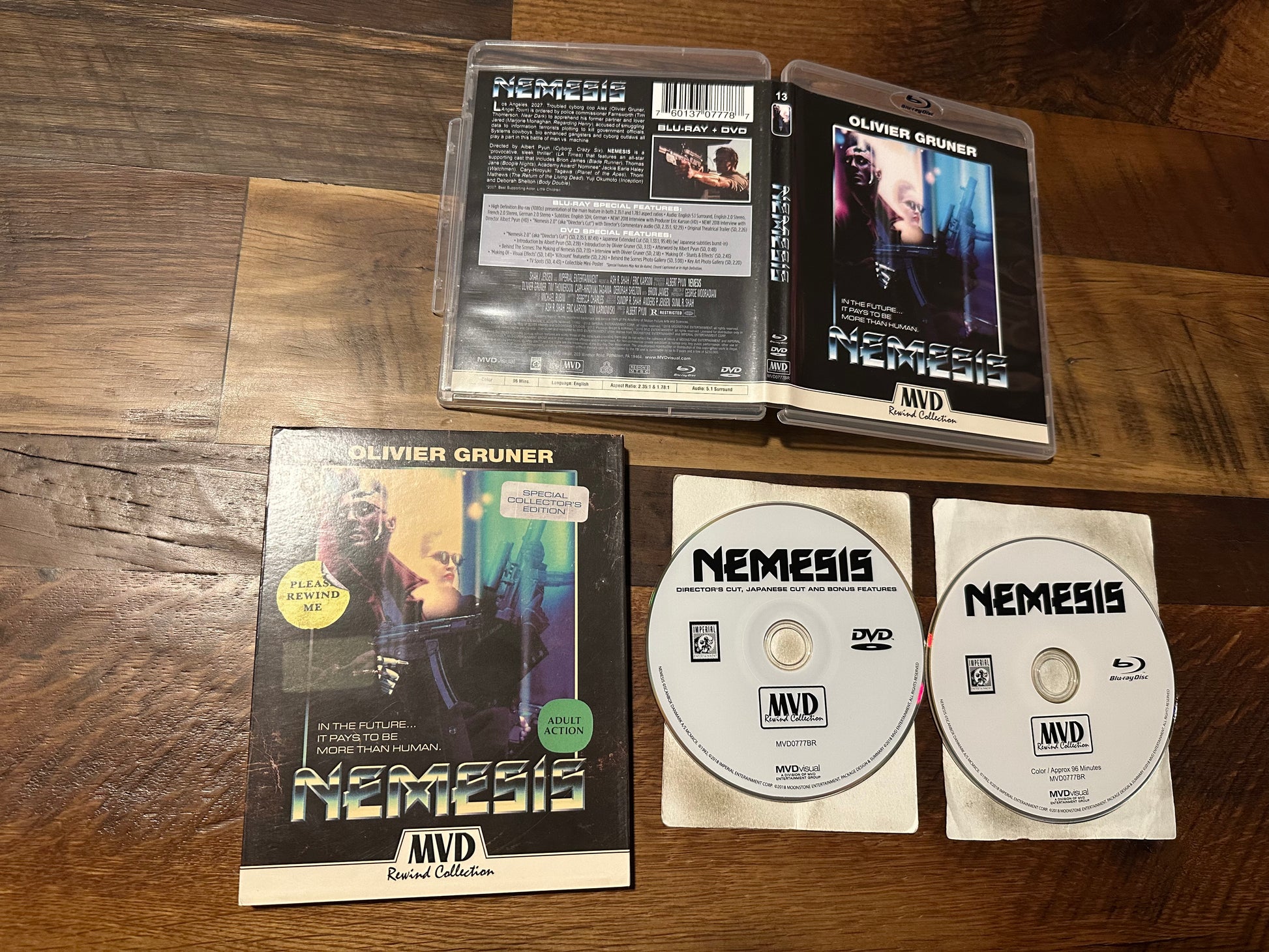 Nemesis Blu ray/DVD-MVD Visual-Slipcover-Olivier Gruner-Classic ...