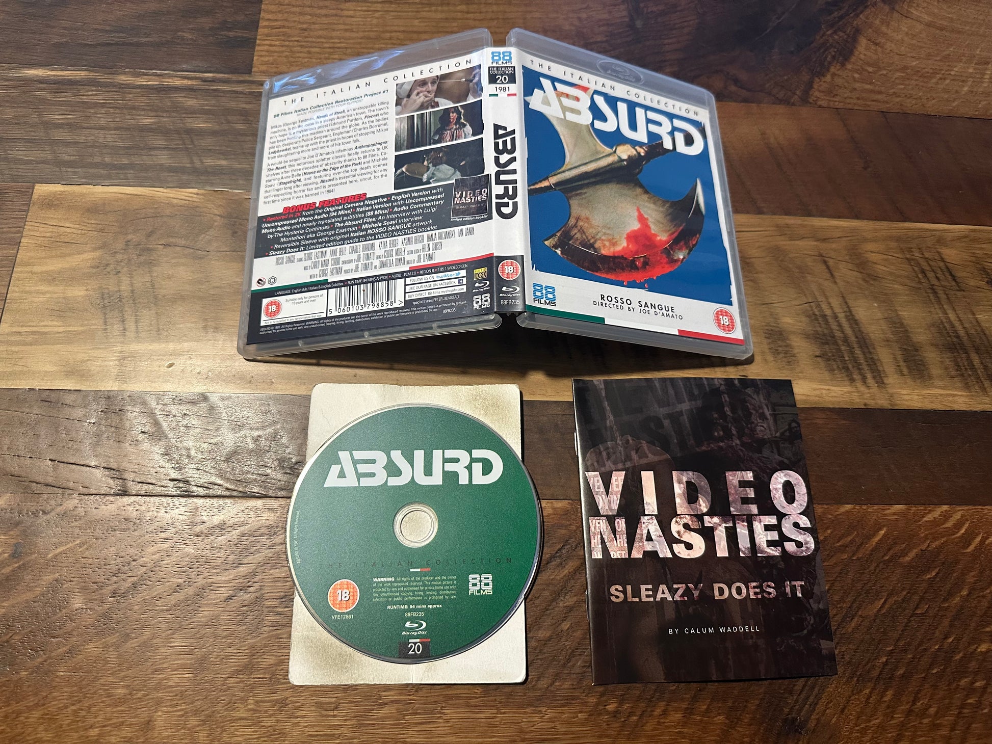 Absurd Blu ray-88 Films-Italian Collection-Region B-Booklet- – DVDHorrorman