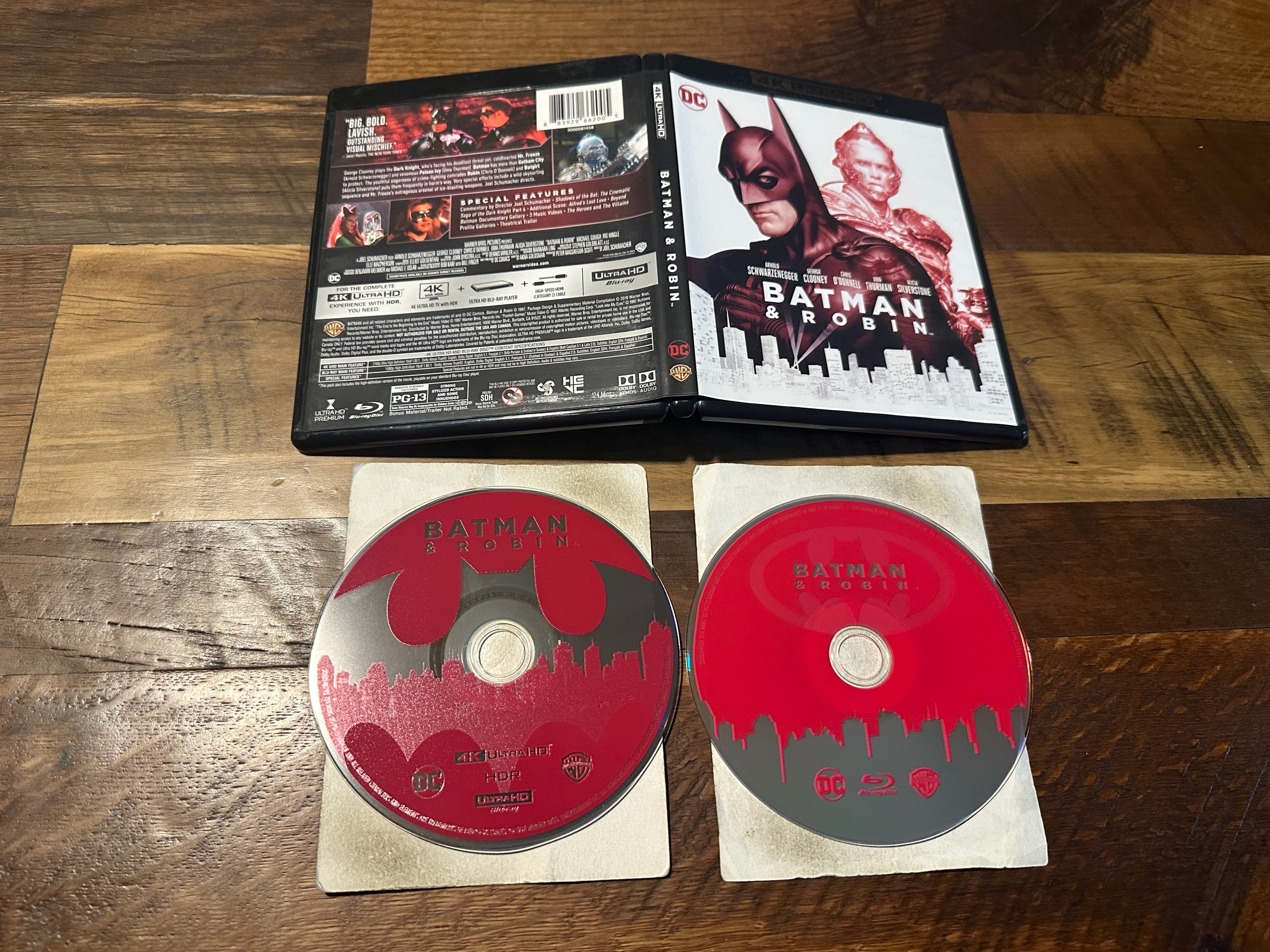 Batman & Robin (4K Ultra HD/Blu ray, Warner Bros, 2 Disc, No Digital ...