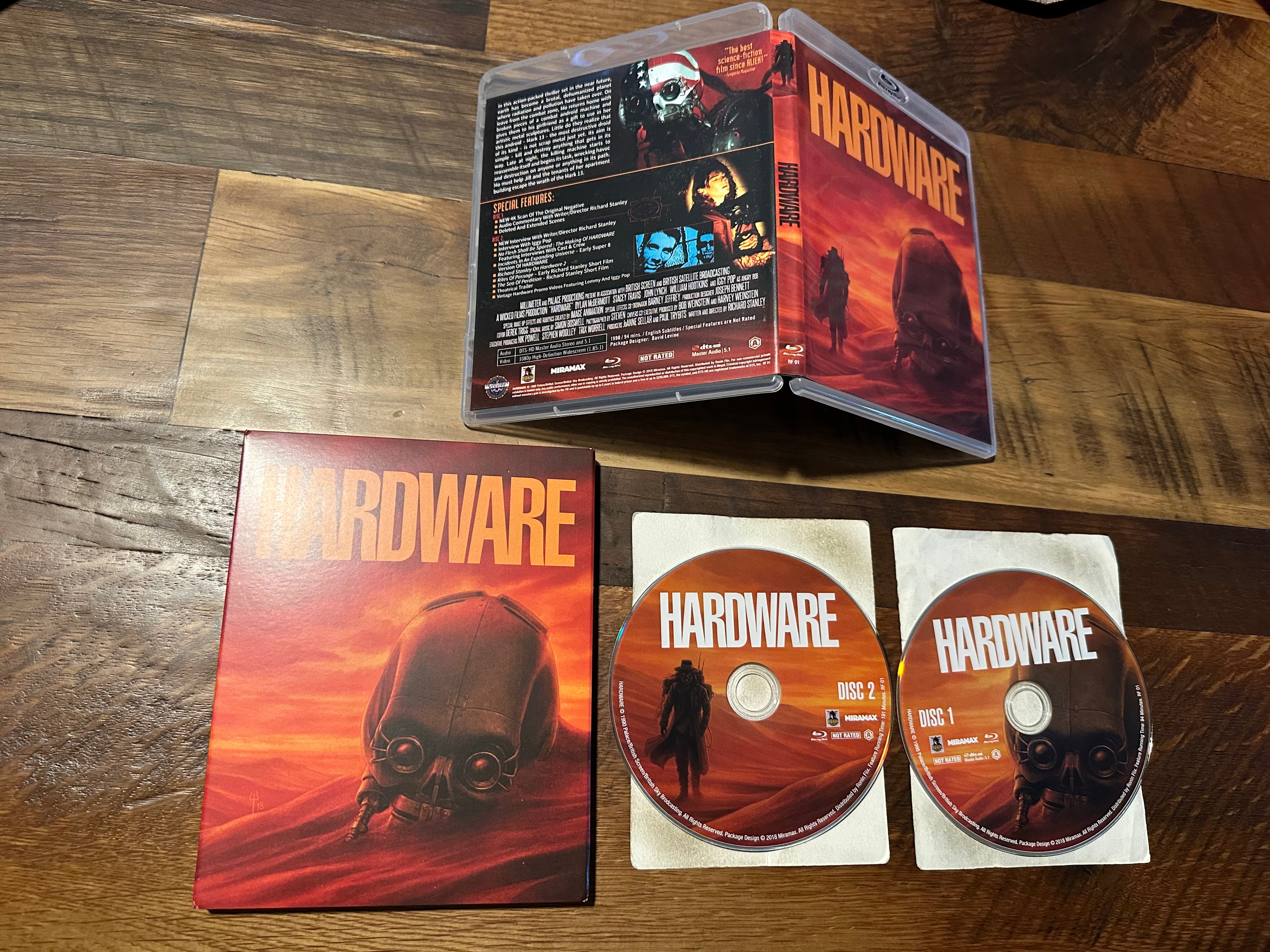 Hardware Blu ray-Ronin Flix-Slipcover-90’s Horror Classic-OOP ...