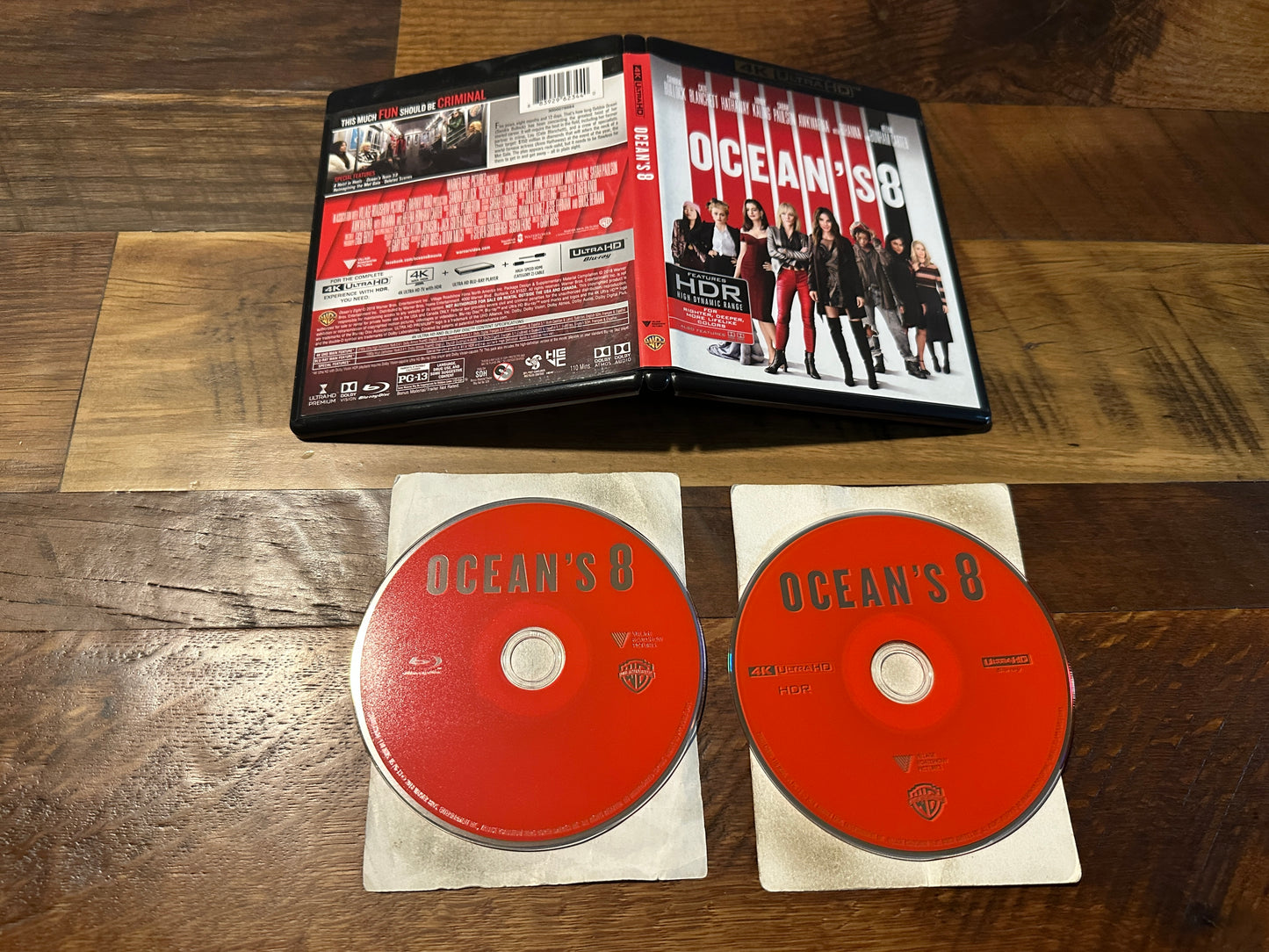 Ocean’s 8 (4K Ultra HD/Blu ray, Warner Bros, Sandra Bullock, No Digita ...