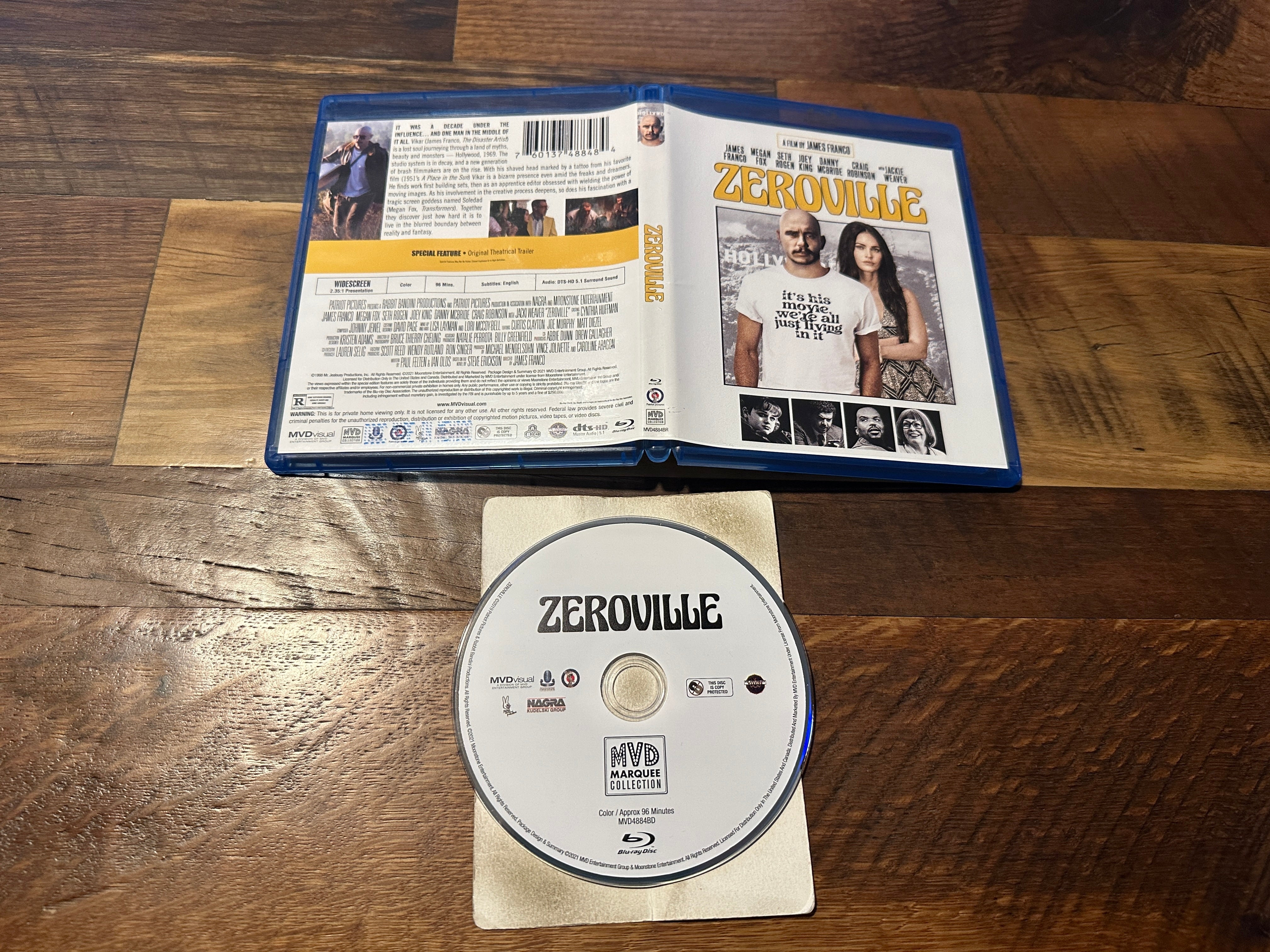Zeroville (Blu ray, MVD Visual, 90’s Classic, Megan Fox, Widescreen ...