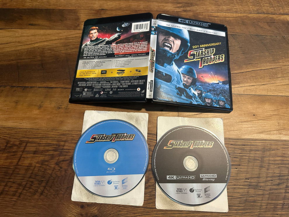 Starship Troopers (4K Ultra HD/Blu ray, 20th Anniversary, No Digital ...