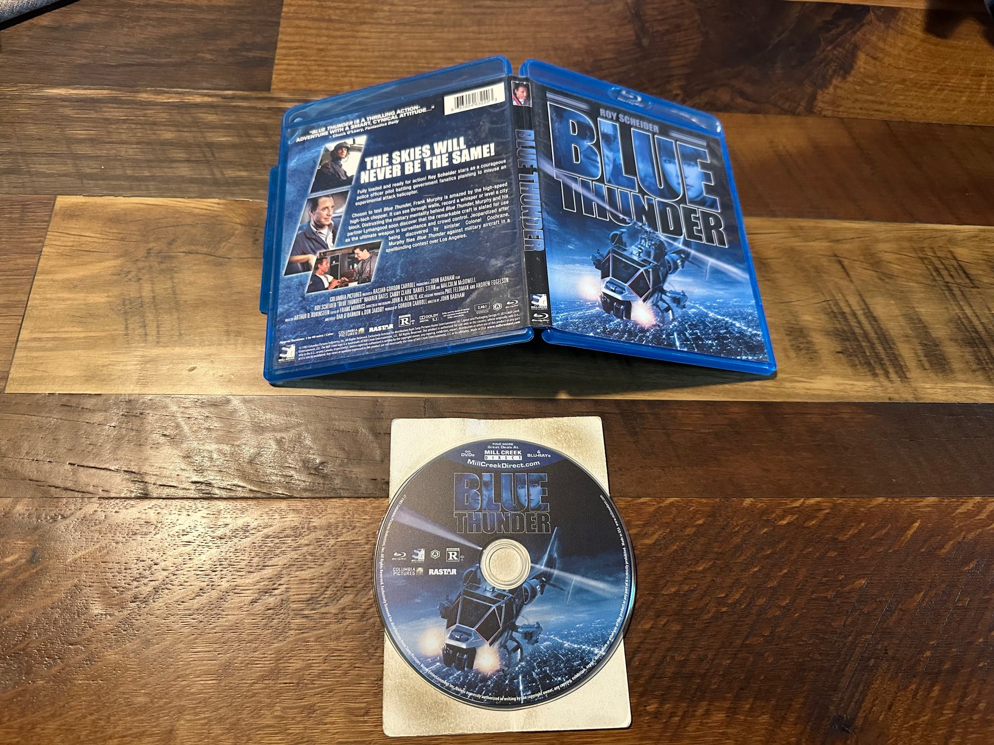 Blue Thunder Blu ray-Mill Creek Entertainment-Roy Scheider Classic-OOP ...