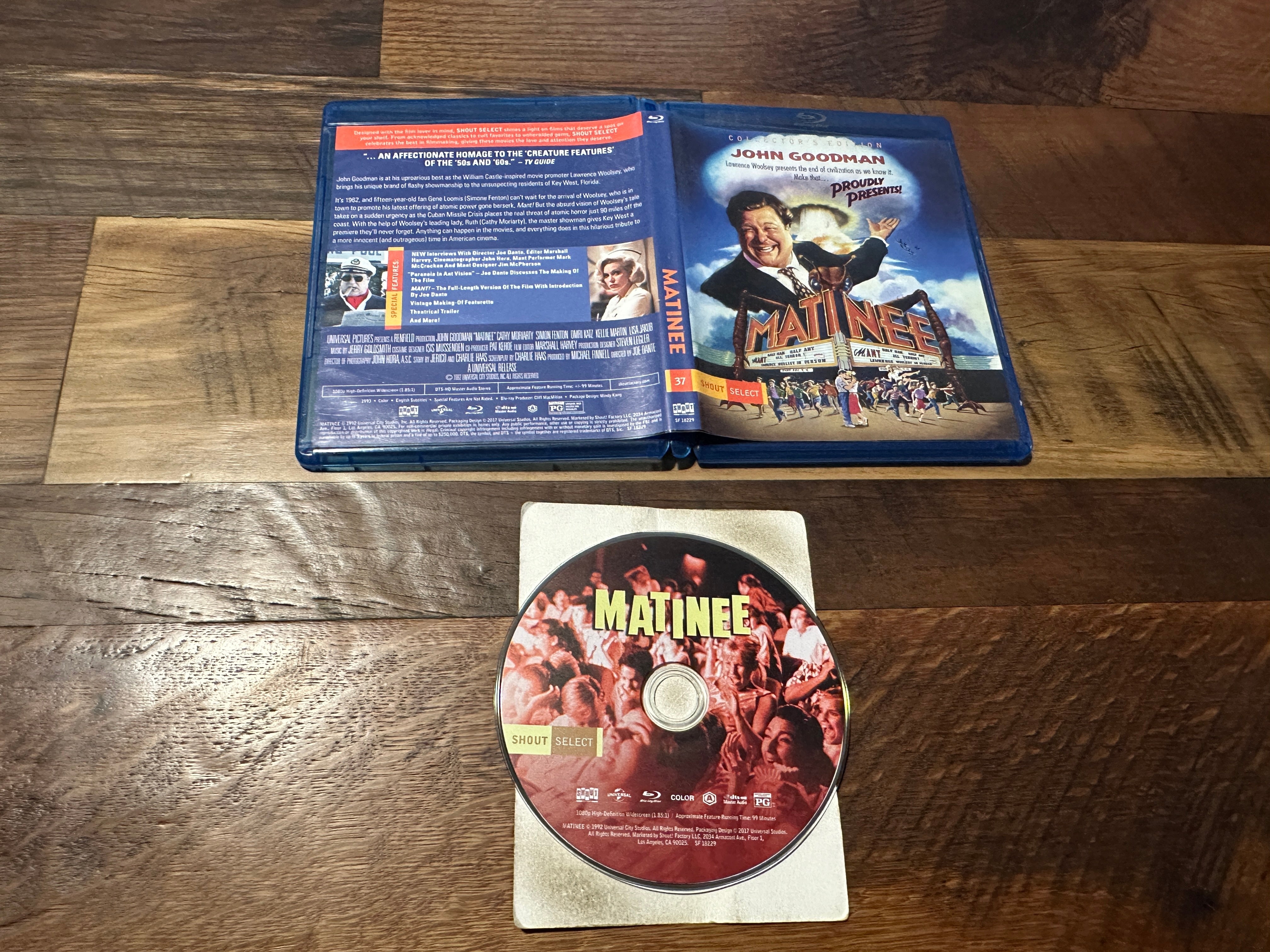 Matinee (Blu ray, Shout Select, Slipcover, Collector’s Ed, 90’s Classi ...