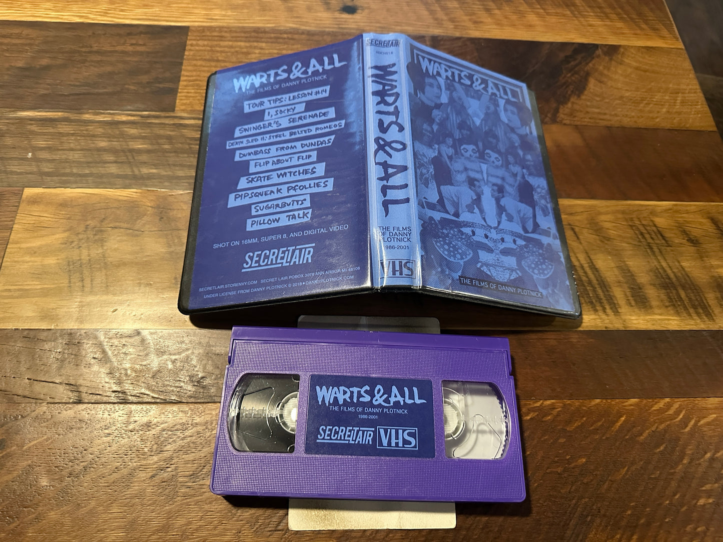 Warts & All The Films Of Danny Plotnick (VHS, Secret Lair, Clamshell ...