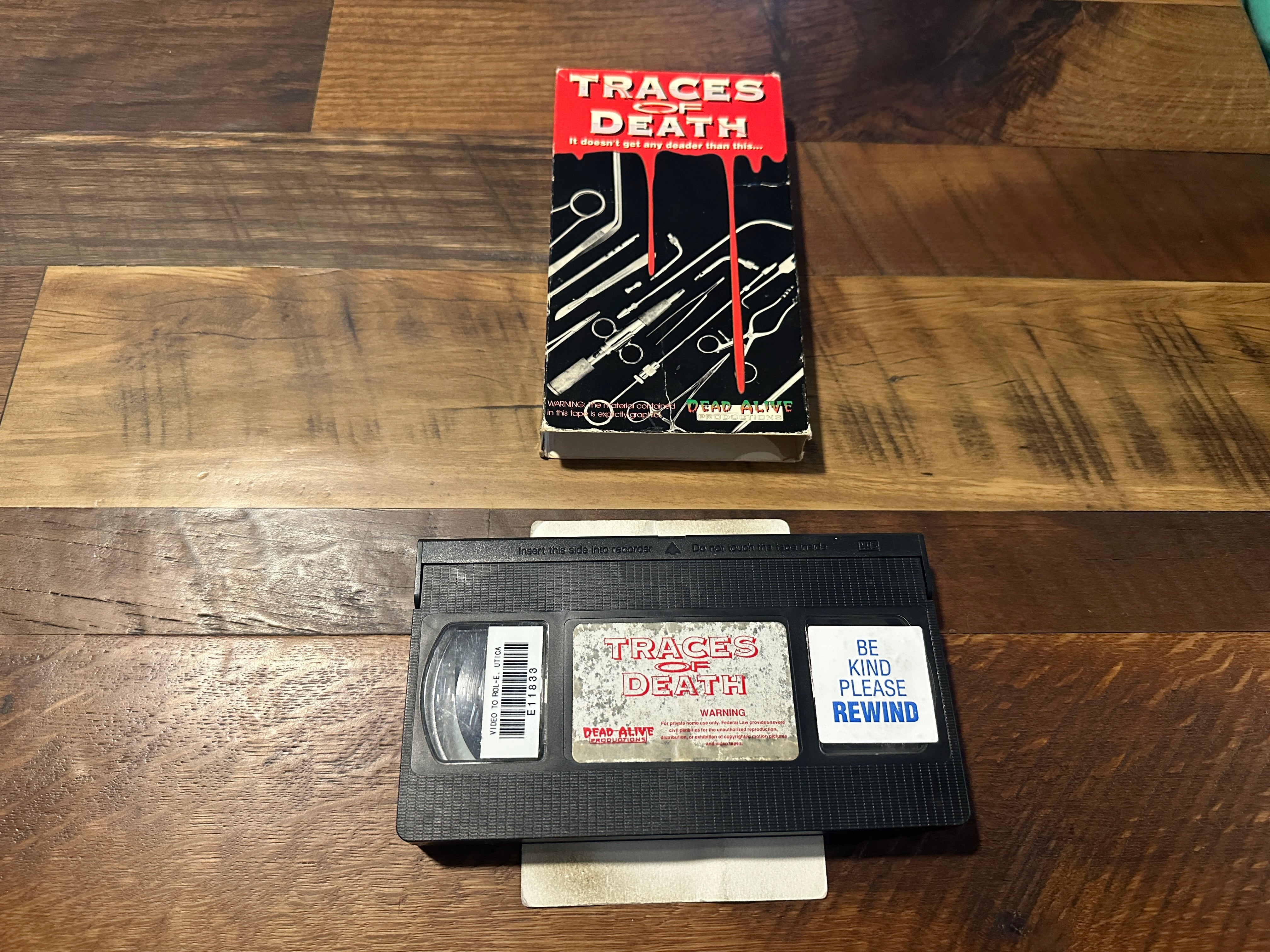 Traces Of Death (VHS, Dead Alive Production, Shockumentary, Rare ...