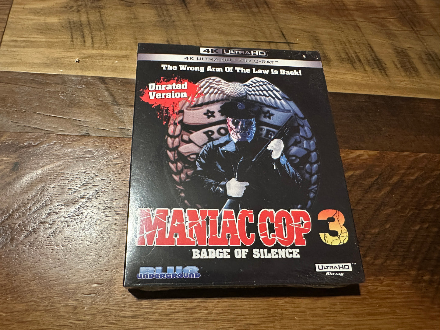 Maniac Cop 3 (4K Ultra HD/ Blu ray, Blue Underground, Slipcover, NEW ...