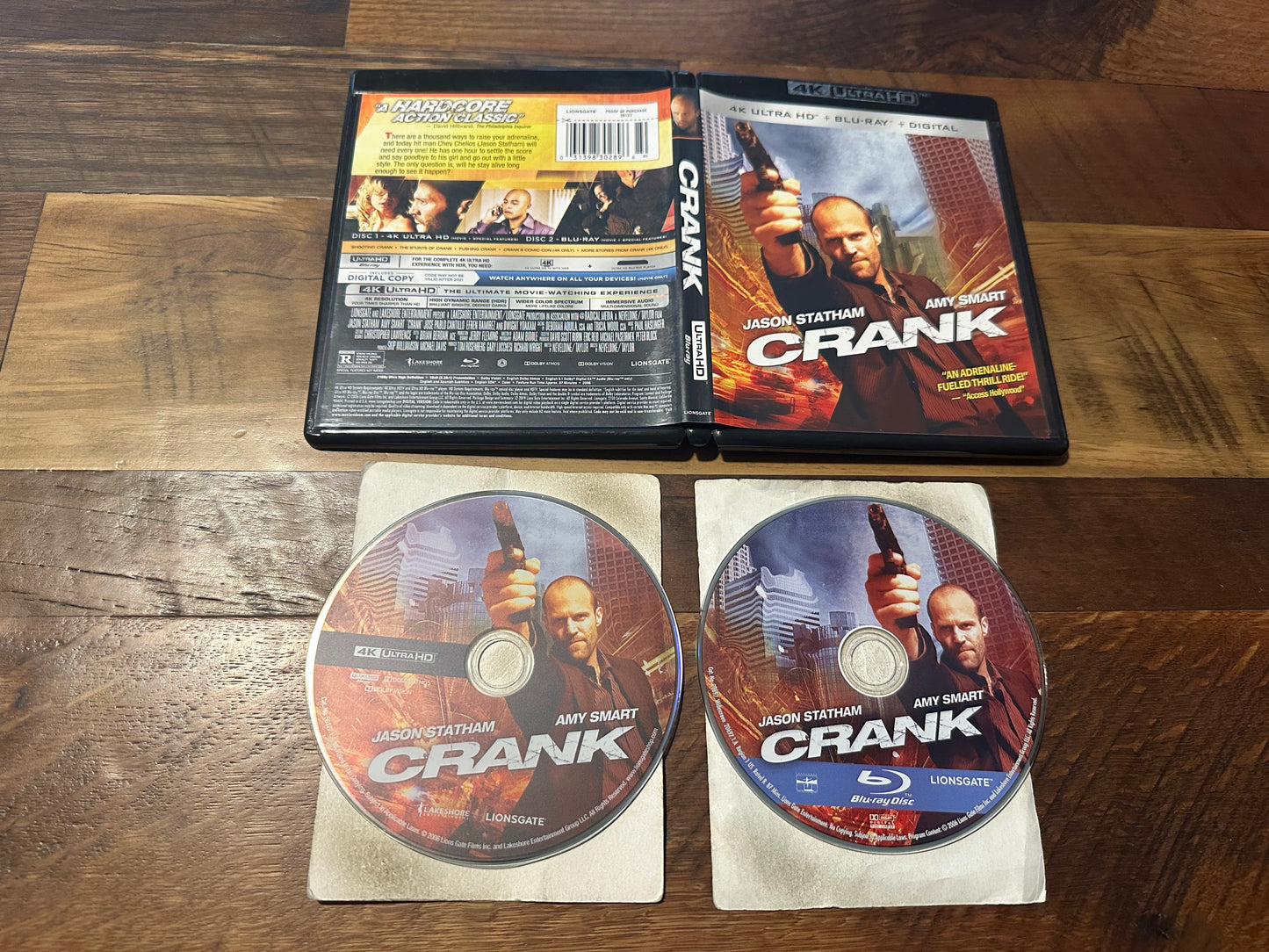 Crank (4K Ultra HD/Blu ray, Lionsgate, 2 Disc, Widescreen, No Digital ...