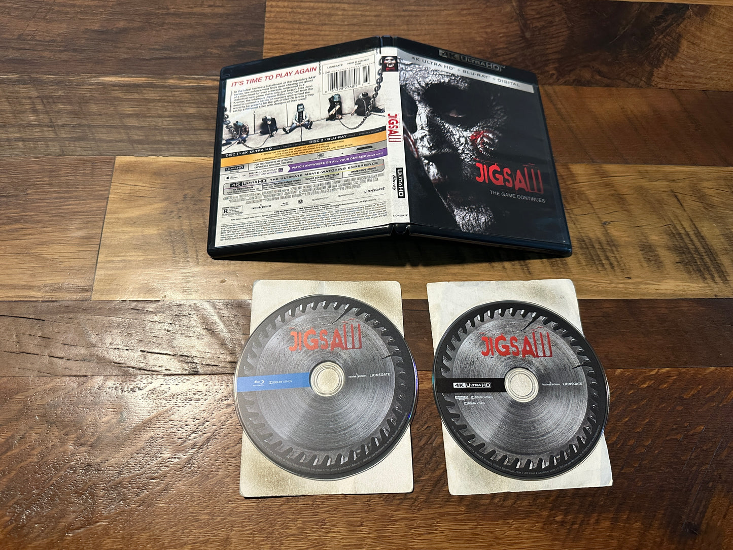 Jigsaw (4K Ultra HD/Blu ray, Lionsgate, 2 Disc, Widescreen, No Digital ...