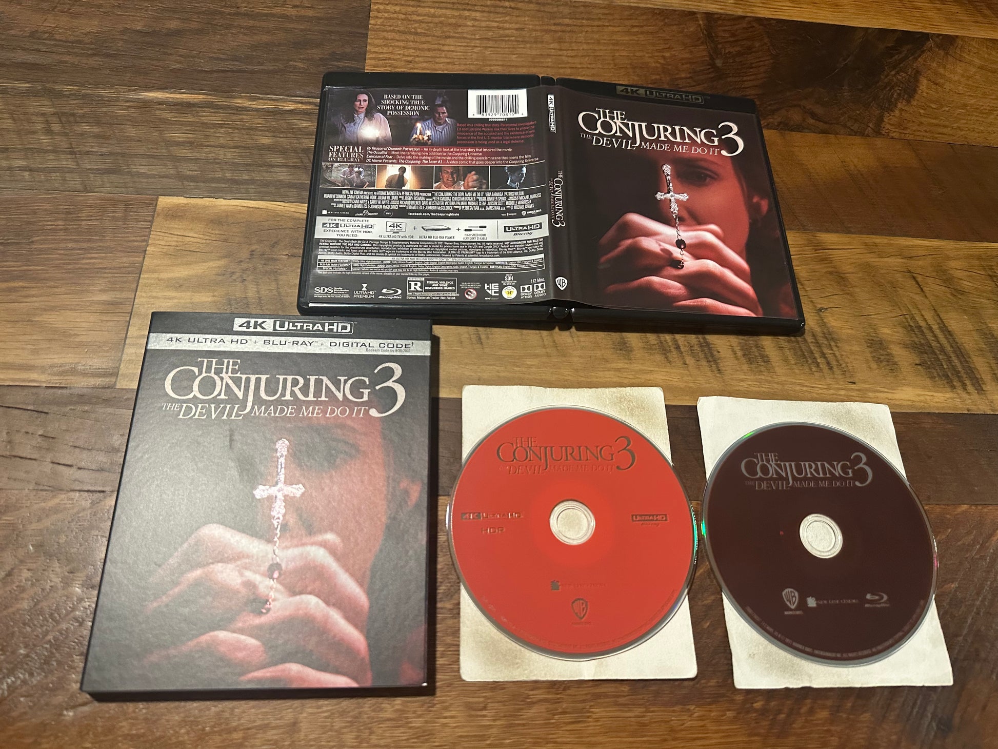 The Conjuring 3 4K Ultra HD/Blu ray-Warner Bros-Slipcover-No Digital ...