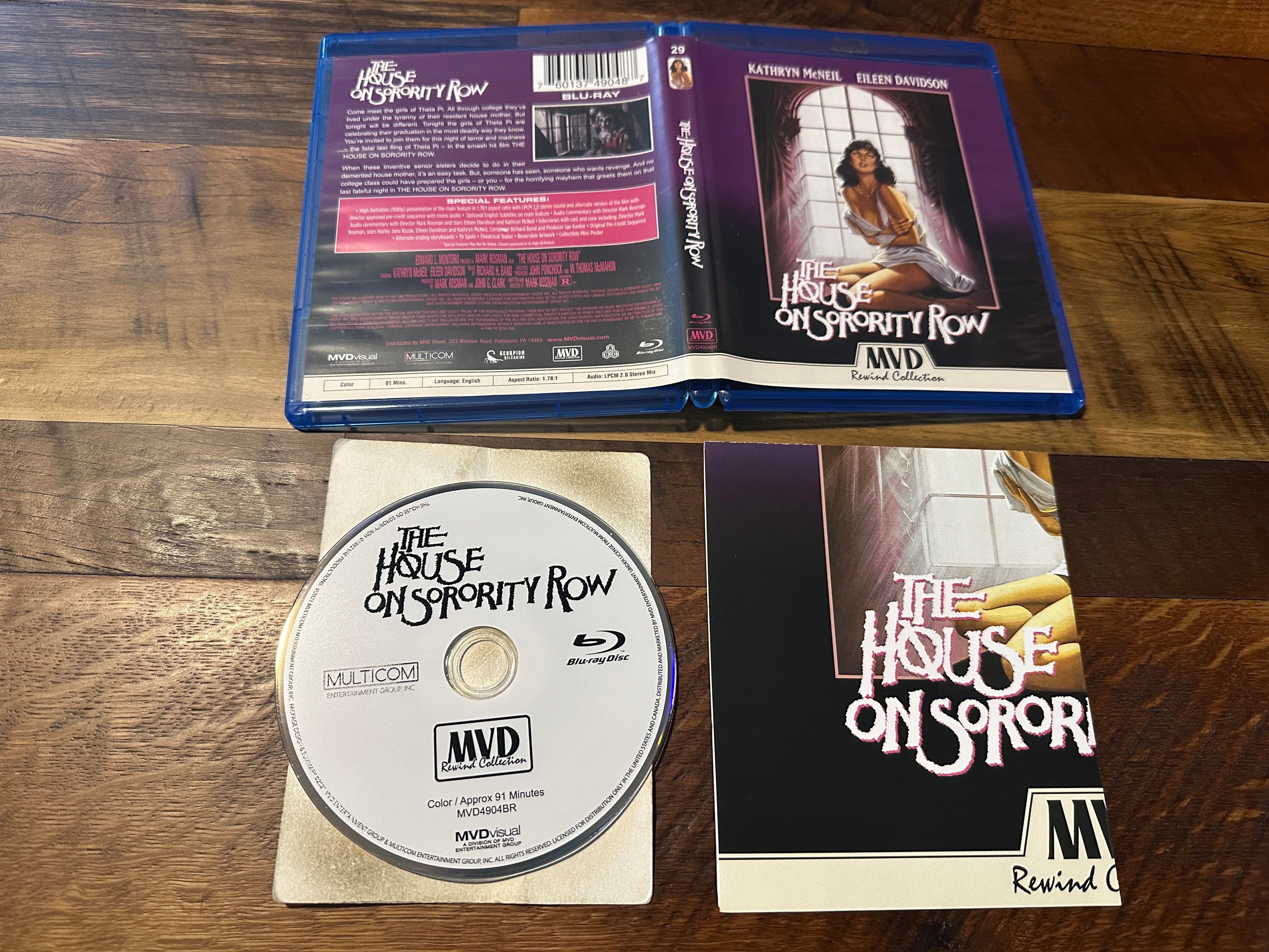 The House On Sorority Row (Blu ray, MVD Rewind, Poster, 80’s Horror ...