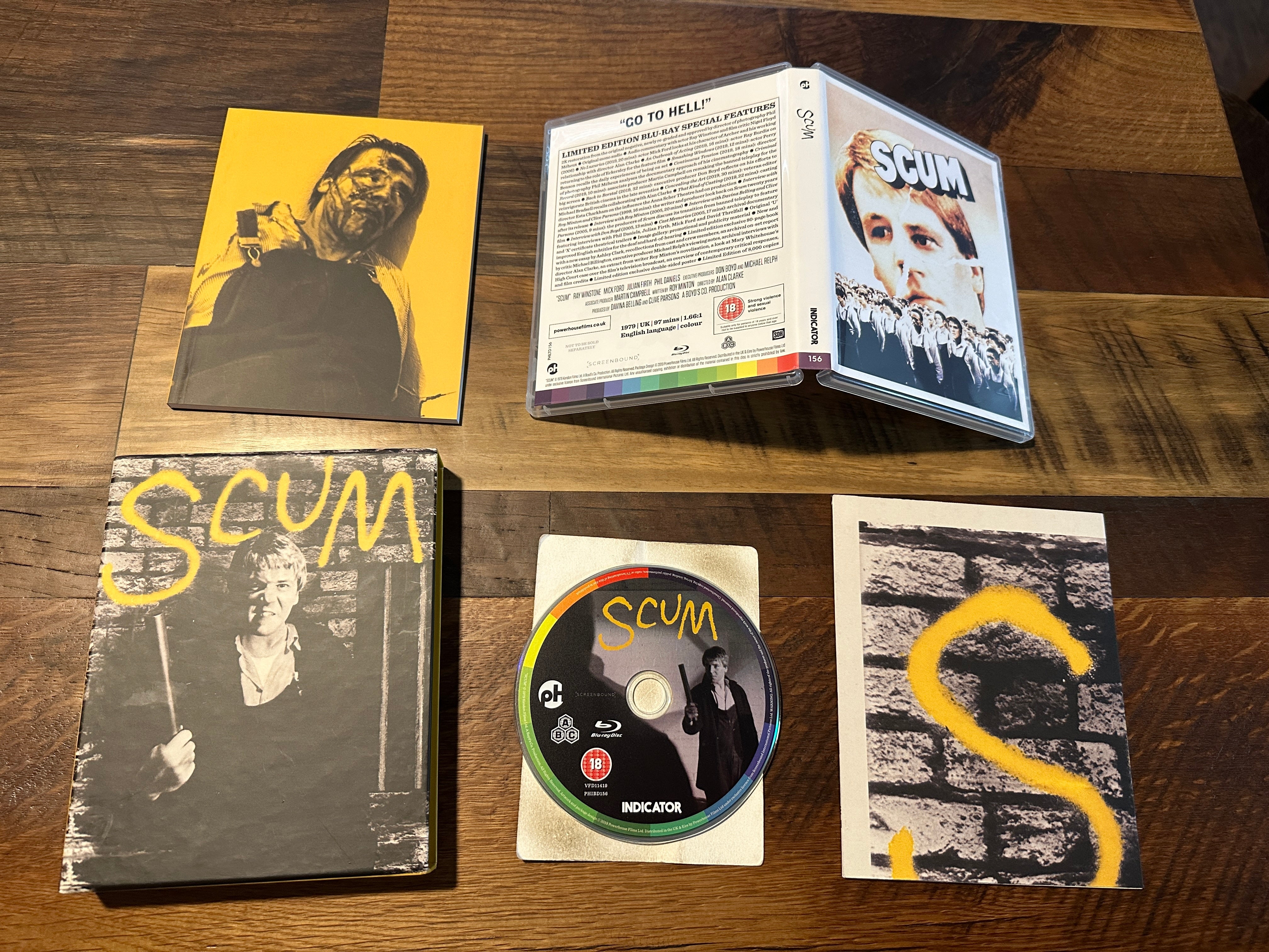 Scum Blu ray*Indicator*Limited Edition*Region Free*Boxset*Booklet*Post ...