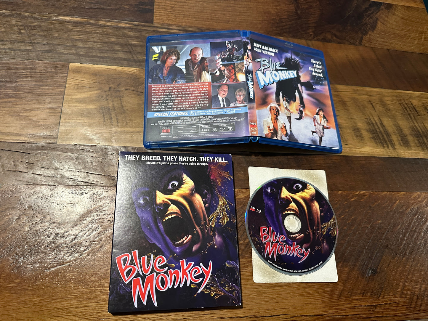 Blue Monkey (Blu ray, Code Red, Slipcover, 80’s Horror Classic ...