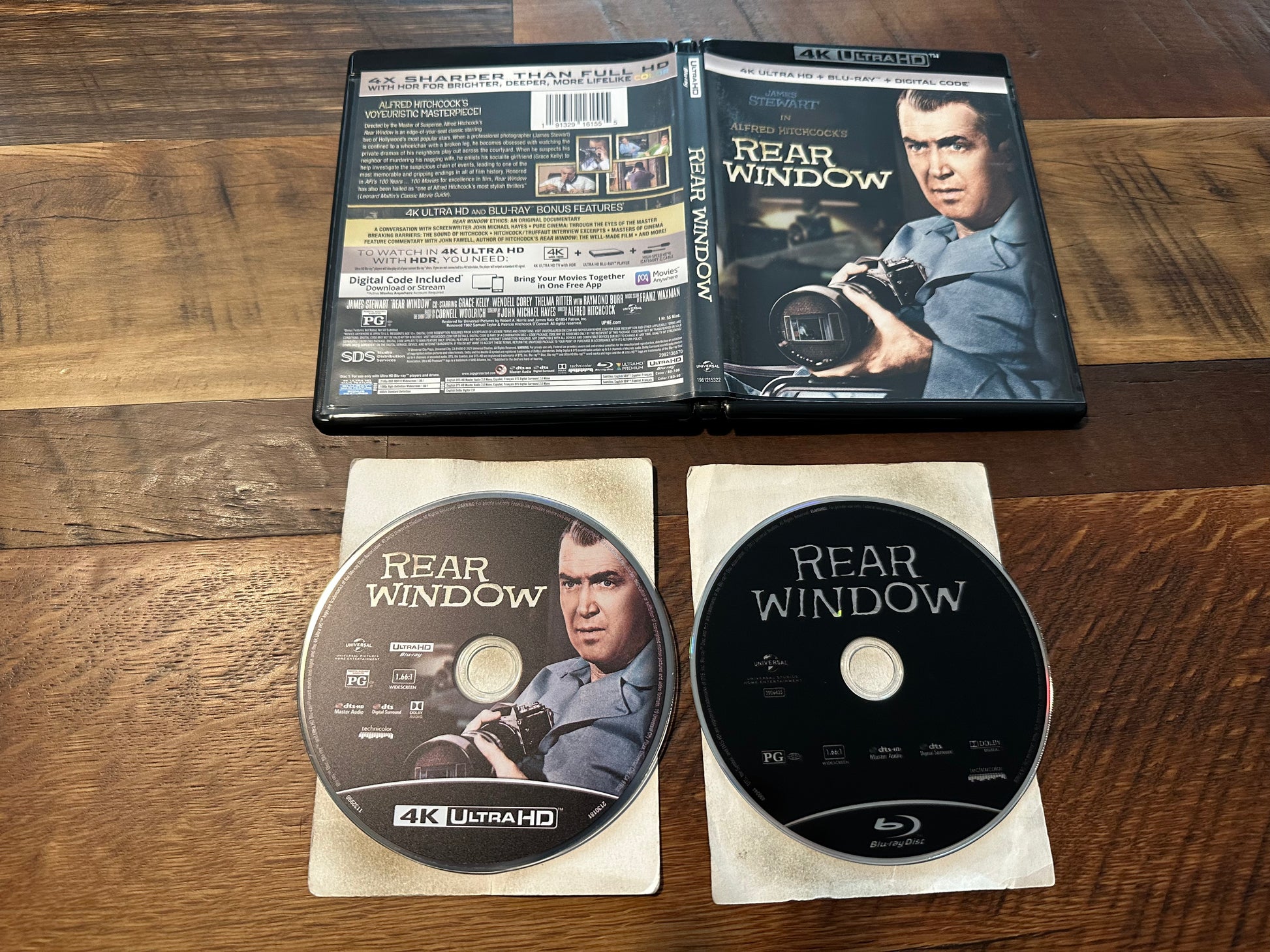Rear Window 4K Ultra HD/Blu ray-Alfred Hitchcock Classic-No Digital ...