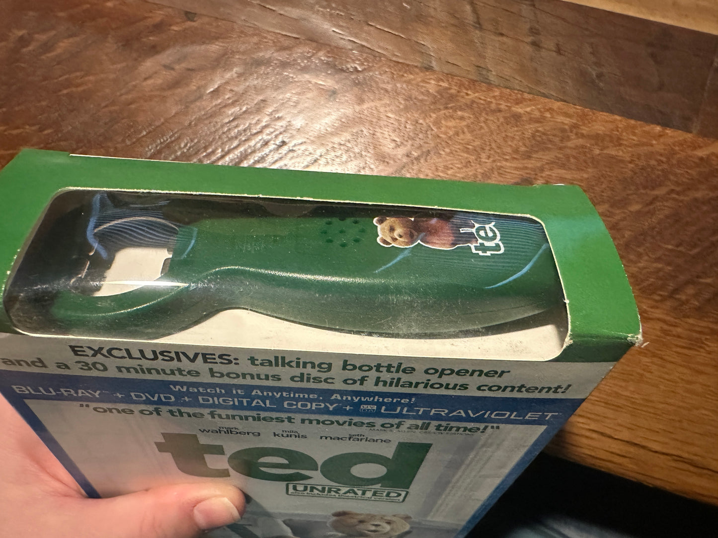 Ted (Blu ray/DVD, Exclusive Talking Bottle Opener, Universal, No Digit ...