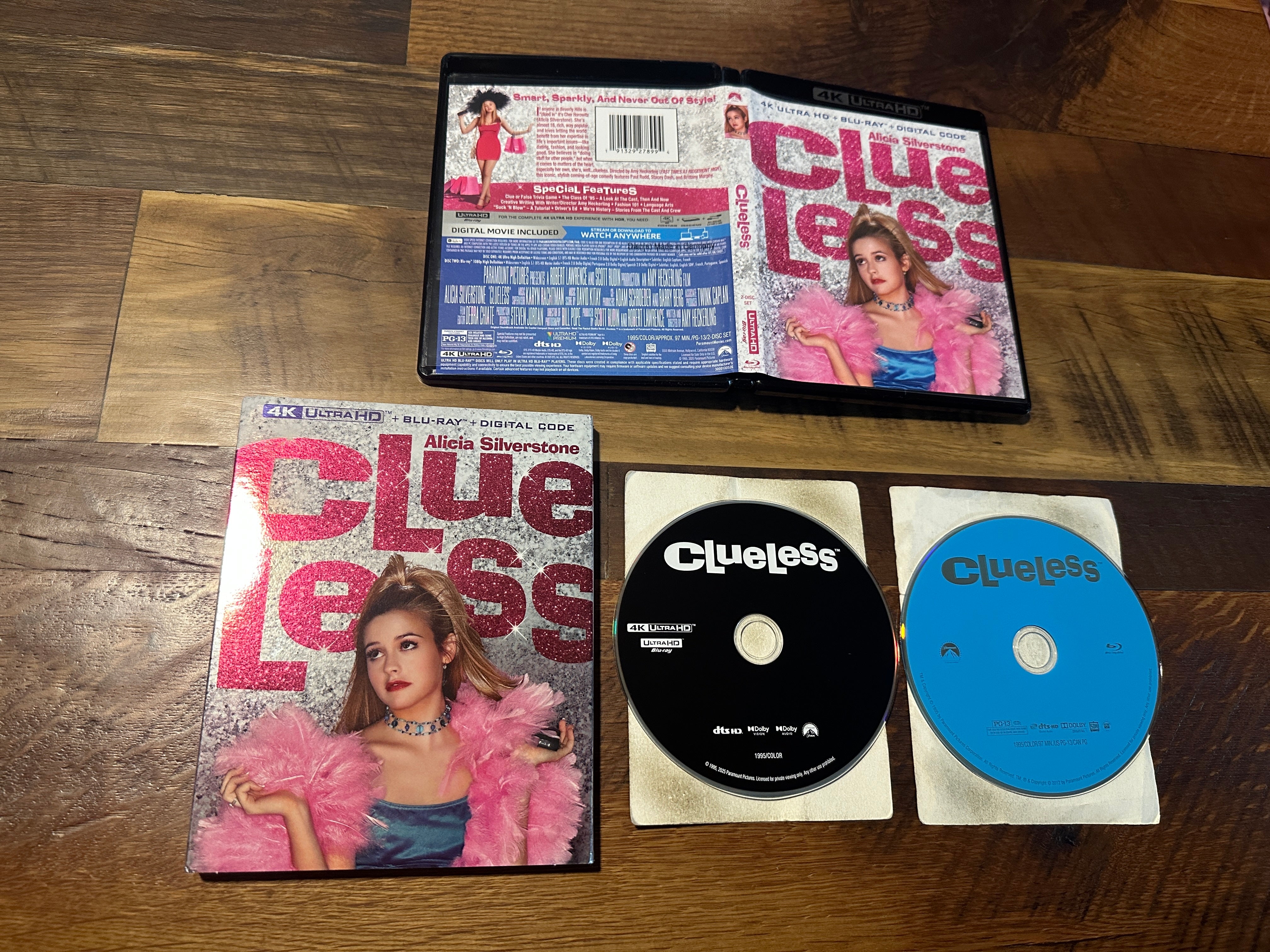 Clueless (4K Ultra HD/Blu ray, Paramount, Slipcover-, 2 Disc, No Digit ...