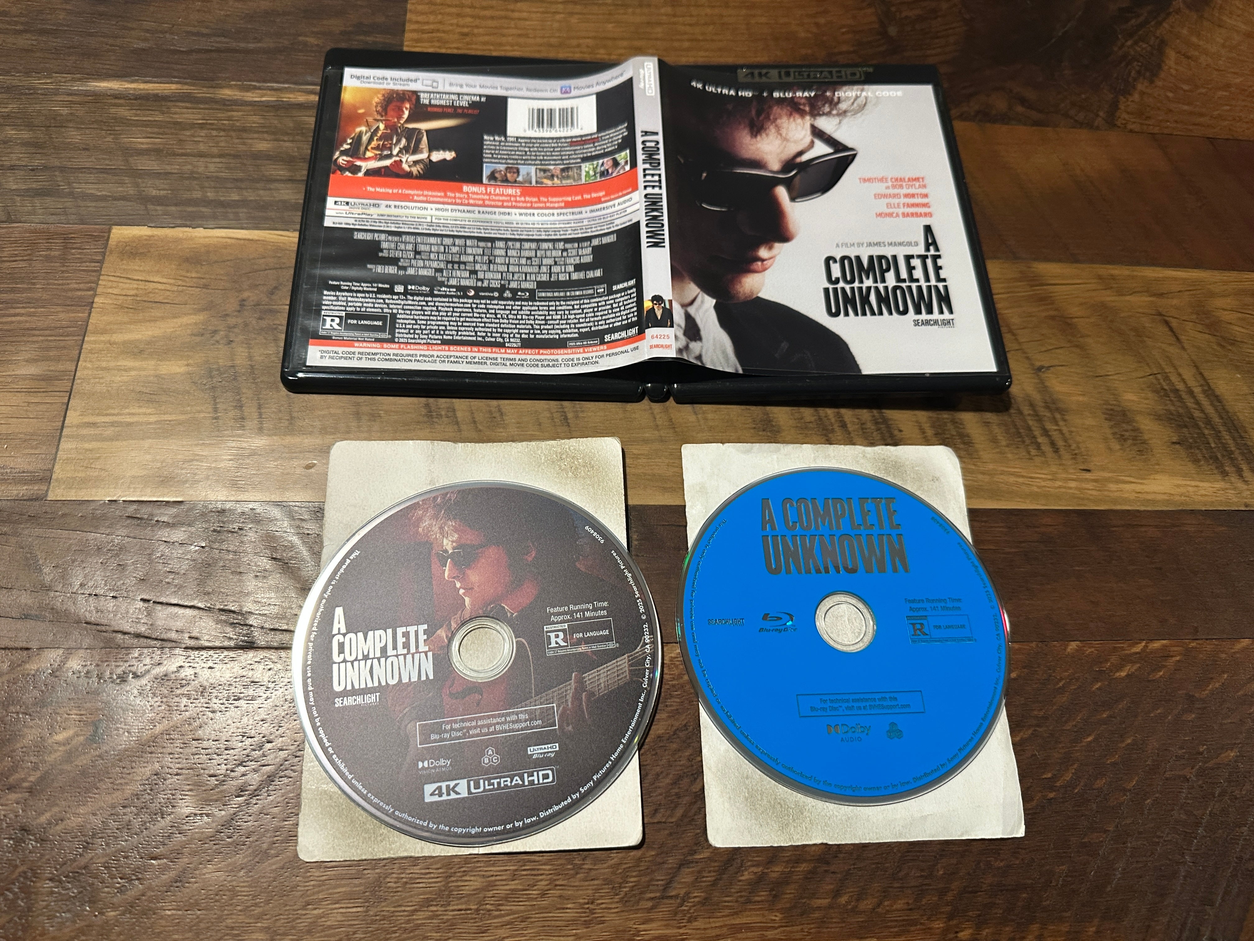 A Complete Unknown (4K Ultra HD/Blu ray, Searchlight Pictures, No Digi ...