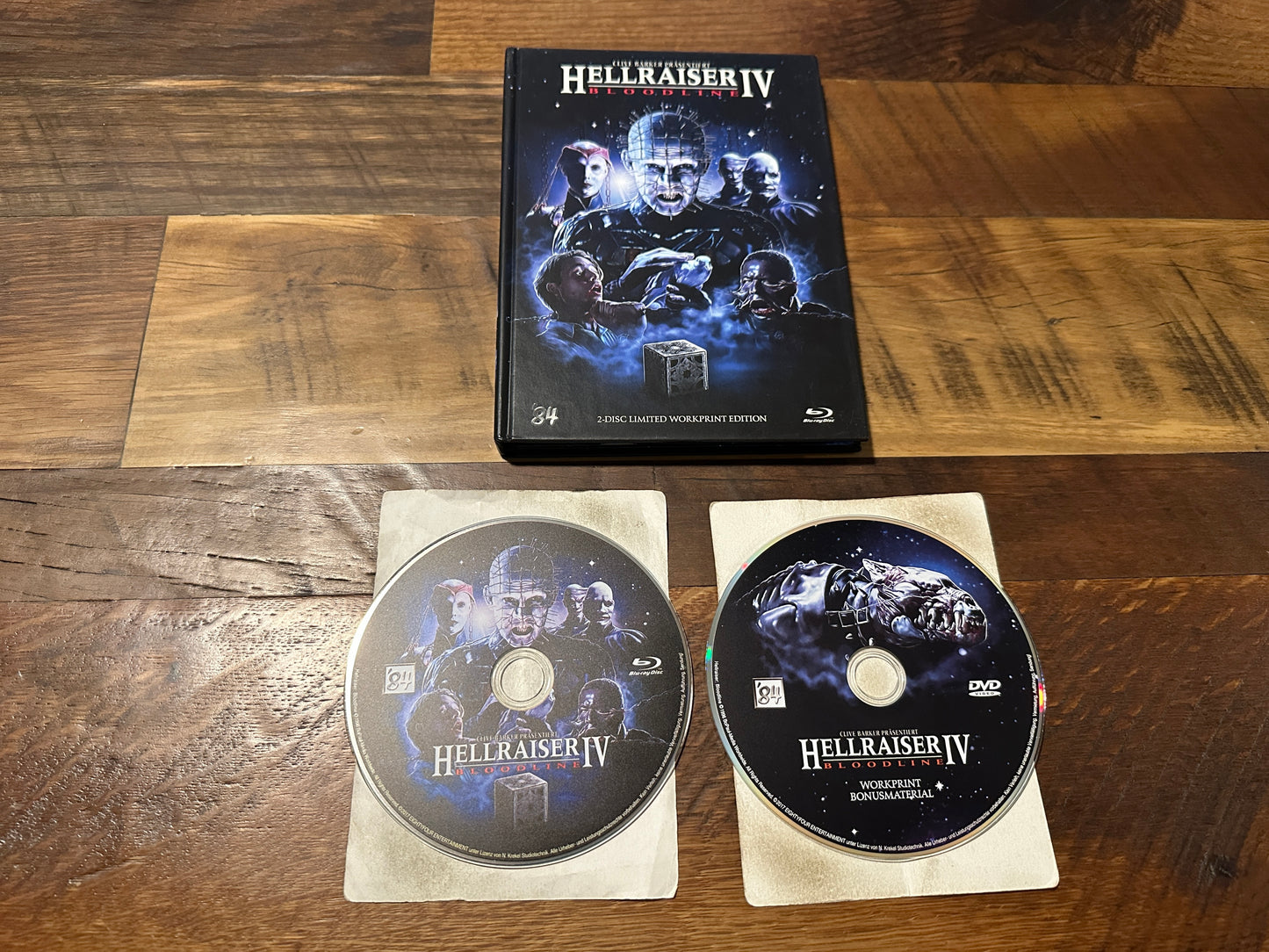 Hellraiser IV Bloodline Blu ray/DVD, Mediabook, 2 Disc, 84 Ent, 555 Ma ...